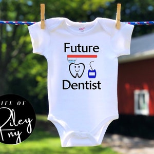 Future Dentist Baby Bodysuit, Dentist Baby, Pregnancy Announcement ...