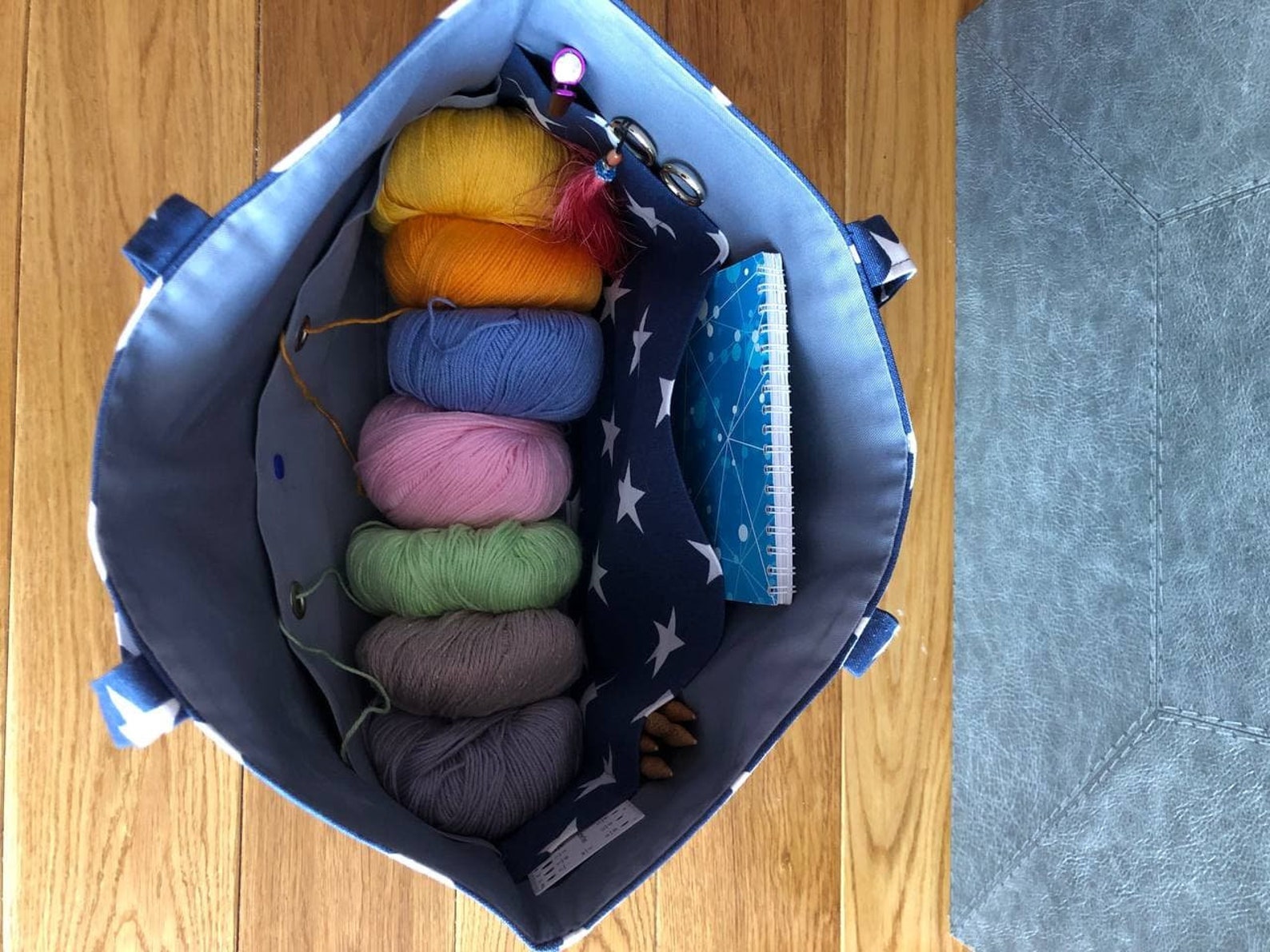 Clear Vinyl Pocket Knitting Organizer Knitting Project Bag - Etsy