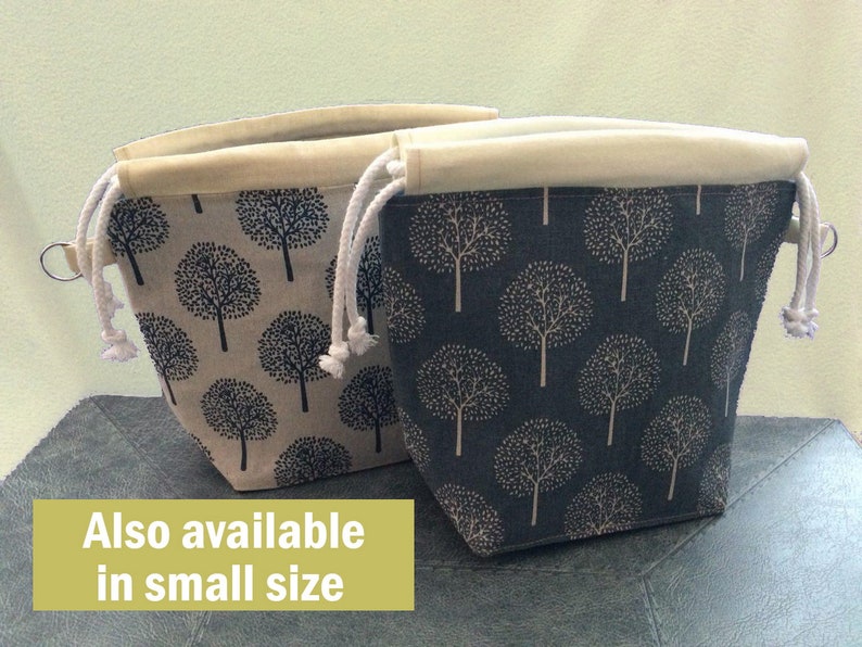 Knitting Organizer Knitting Project Bag Money Tree Print Knit - Etsy