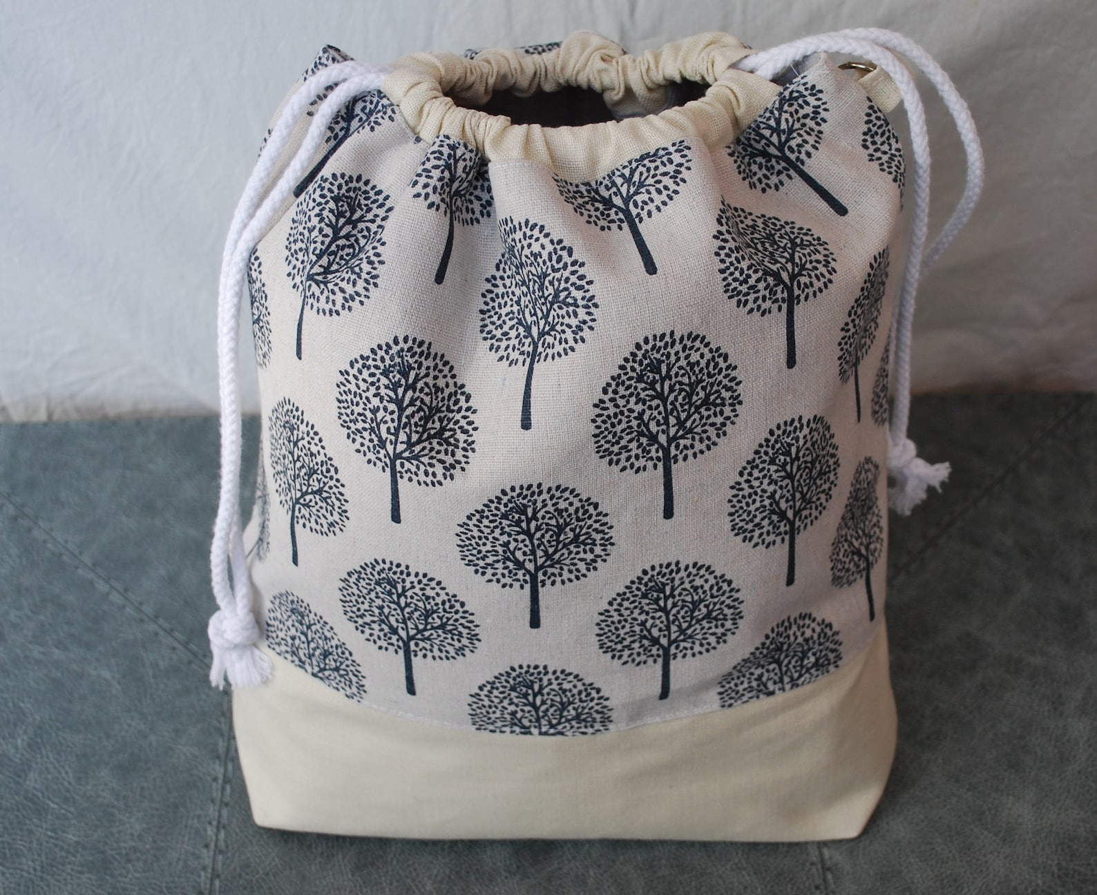 Knitting Organizer Knitting Project Bag Money Tree Print Knit - Etsy