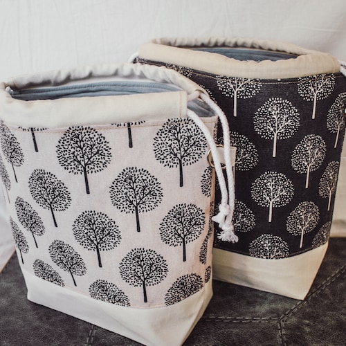 Knitting Organizer Knitting Project Bag Money Tree Print Knit - Etsy