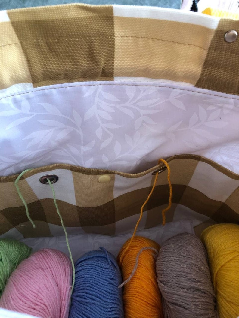 Drawstring Knitting Bag Knitting Organizer Knitting Project - Etsy