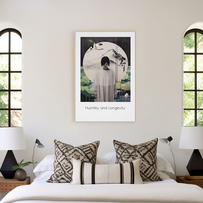 Contemporary Japanese Inspired Printable Wall Art With the Words ...