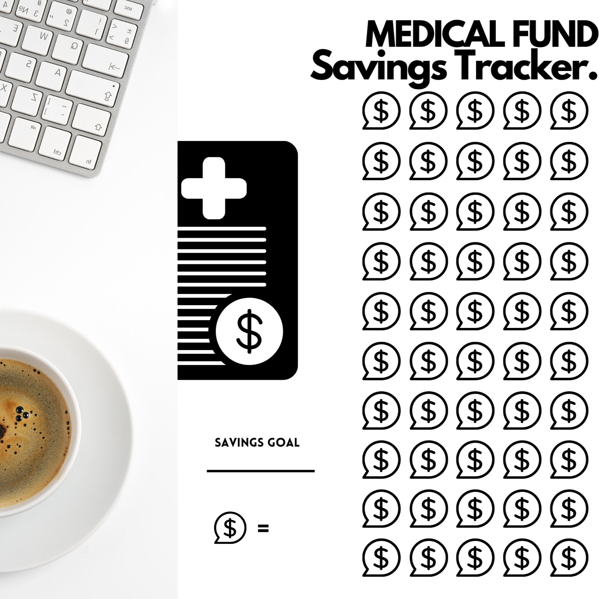 PRINTABLE Medical Fund Savings Tracker 2020 A5 Planner | Etsy
