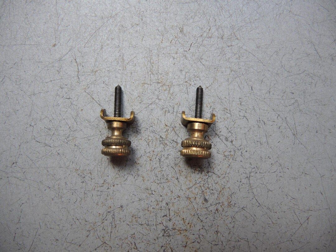 Set of Antique Brass Head Clock Movement Mount Fixation Screws for ...
