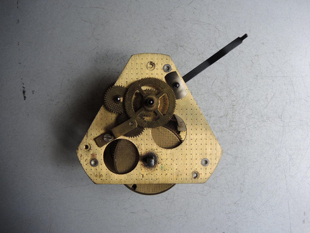 WORKING!!! Vintage Ship Clock Brass Movement GUB GLASHUTTE / German ...
