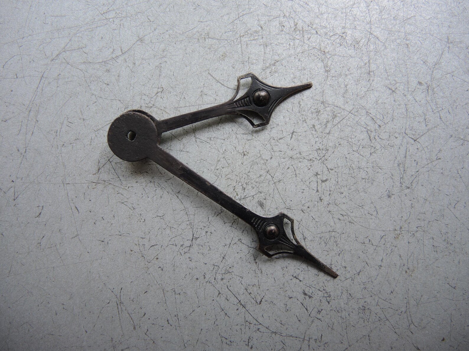Set of Antique Solid Metal Clock Hands From PHS P. Haas Movement ...