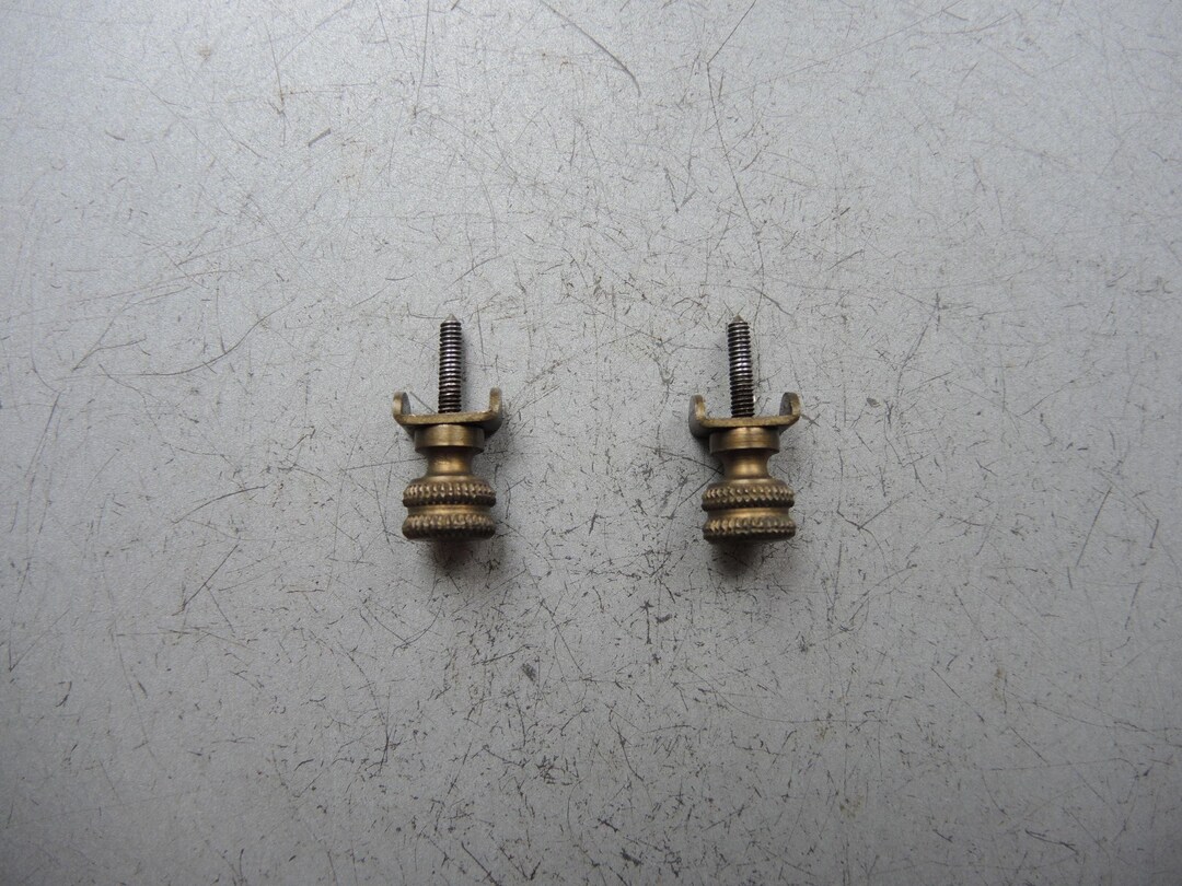 Set of Antique Brass Head Clock Movement Mount Fixation Screws / German ...