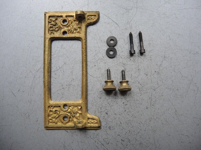 Set of Antique Brass Head Clock Movement Mount Fixation Screws With ...