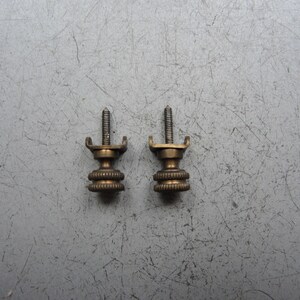 Set of Antique Brass Head Clock Movement Mount Fixation Screws / German ...