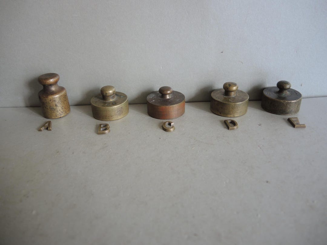 ONE!!! Vintage Solid Brass Weight for Scale / Scale Weight / Brass ...