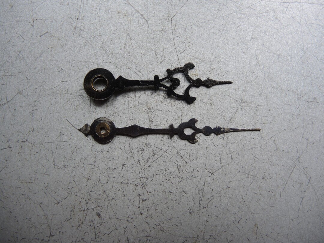 Set of Antique Solid Metal Clock Hands From Junghans Open Spring ...