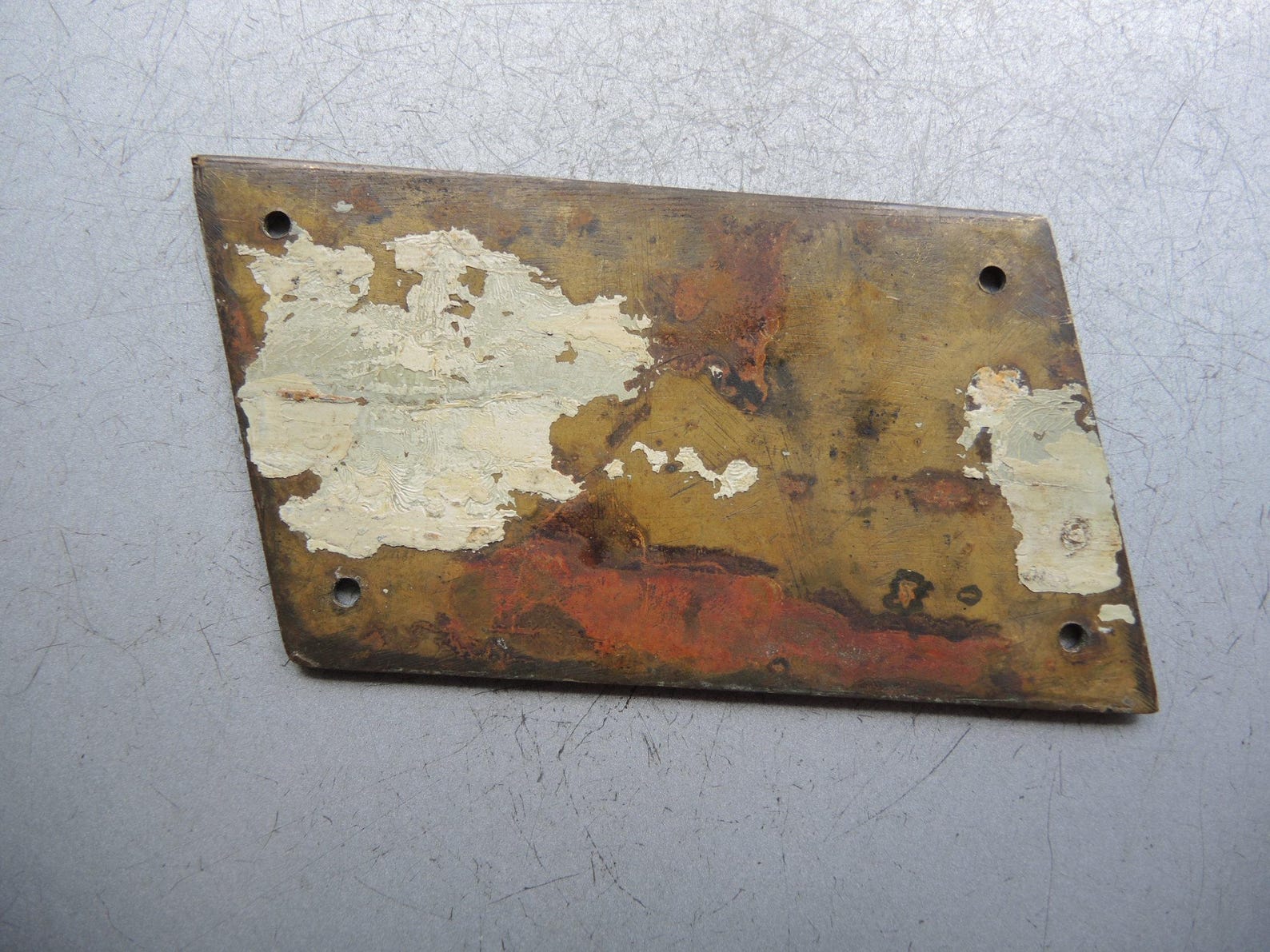 Antique Solid Brass Bronze Door Name Plate / Brass Plaque / Old Door ...