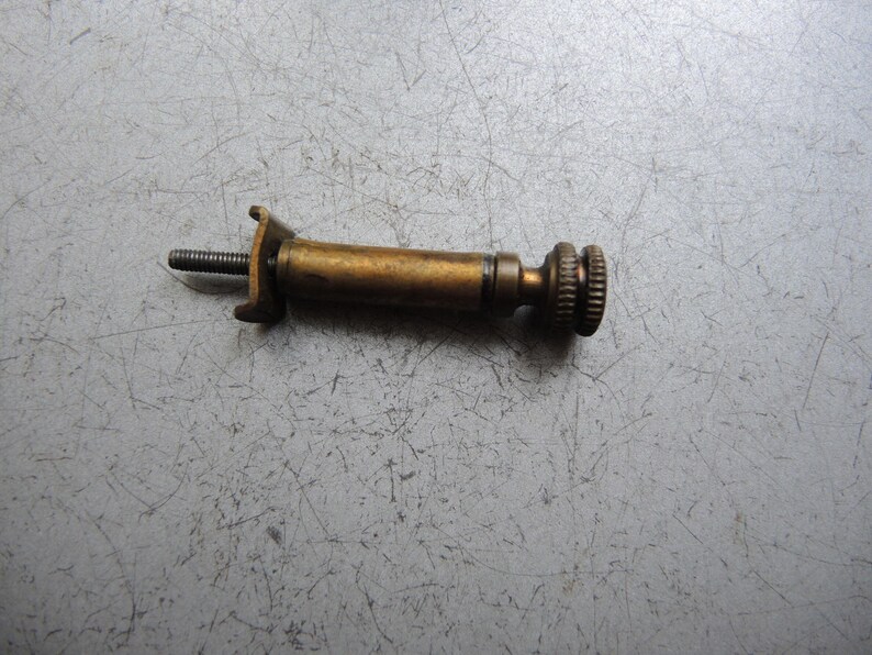 Set of Antique Brass Head Clock Movement Mount Long Fixation Screws ...