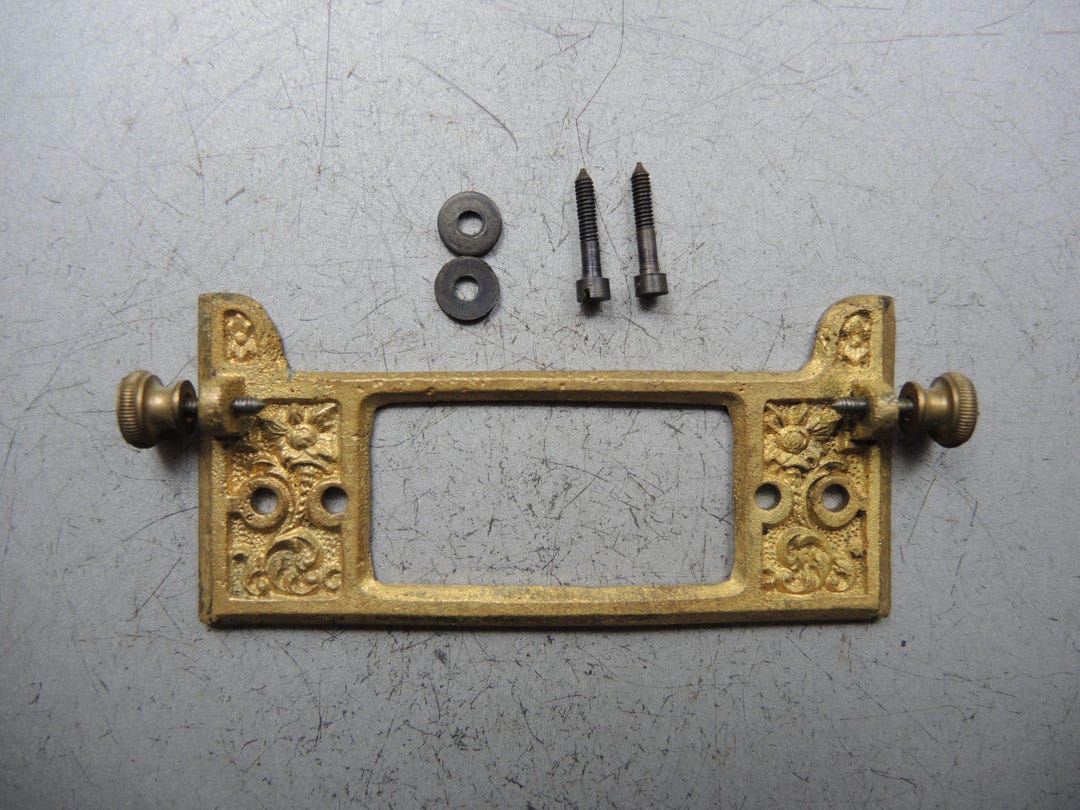 Set of Antique Brass Head Clock Movement Mount Fixation Screws With ...