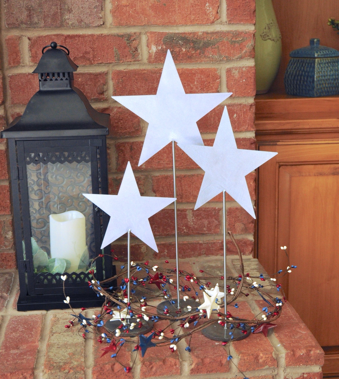 Farmhouse Steel Stars Holiday Stars Christmas Decor 4th of | Etsy
