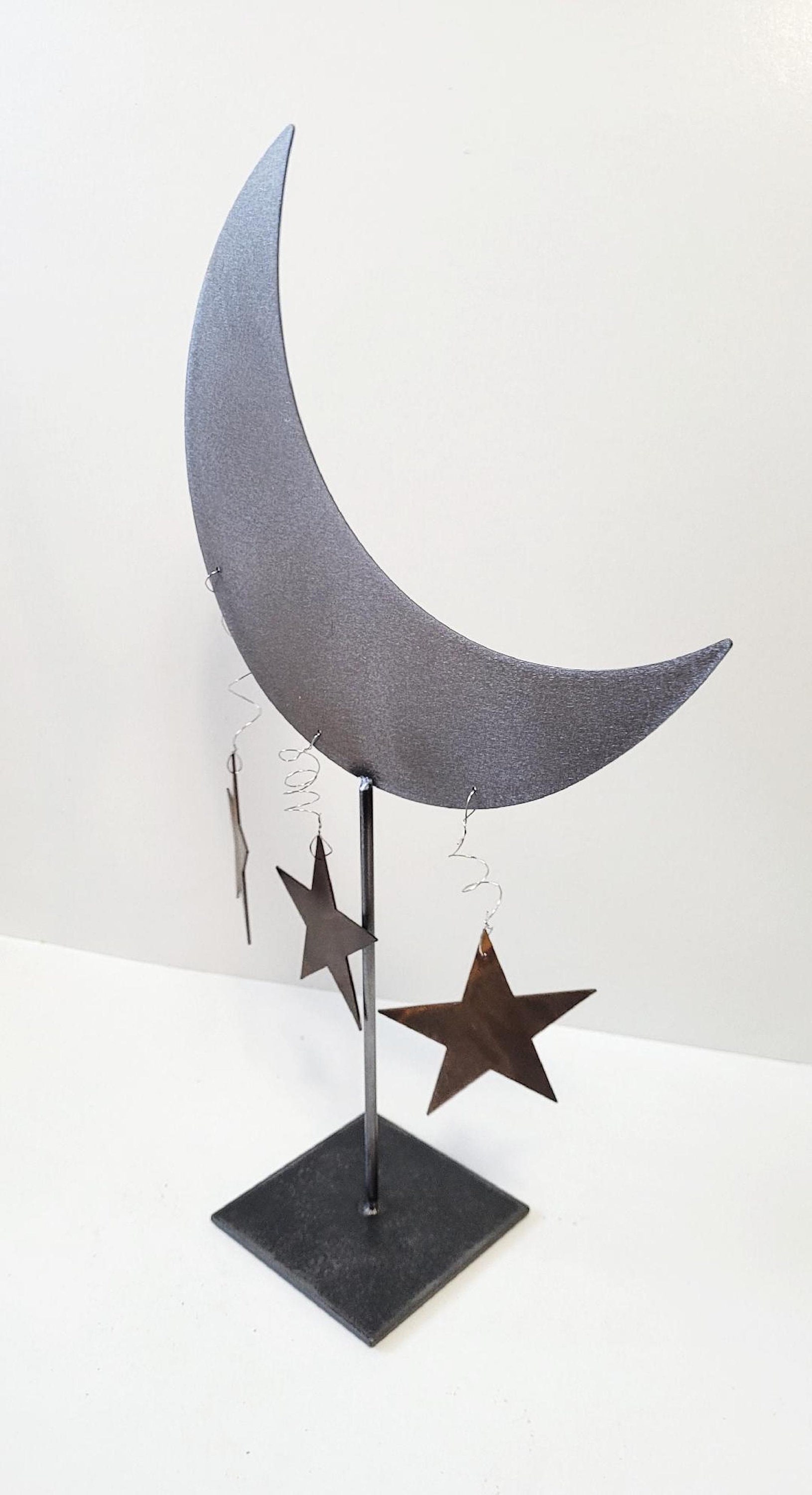 Moon and Star Set Metal Decor Nursery Decor Fall Decor - Etsy