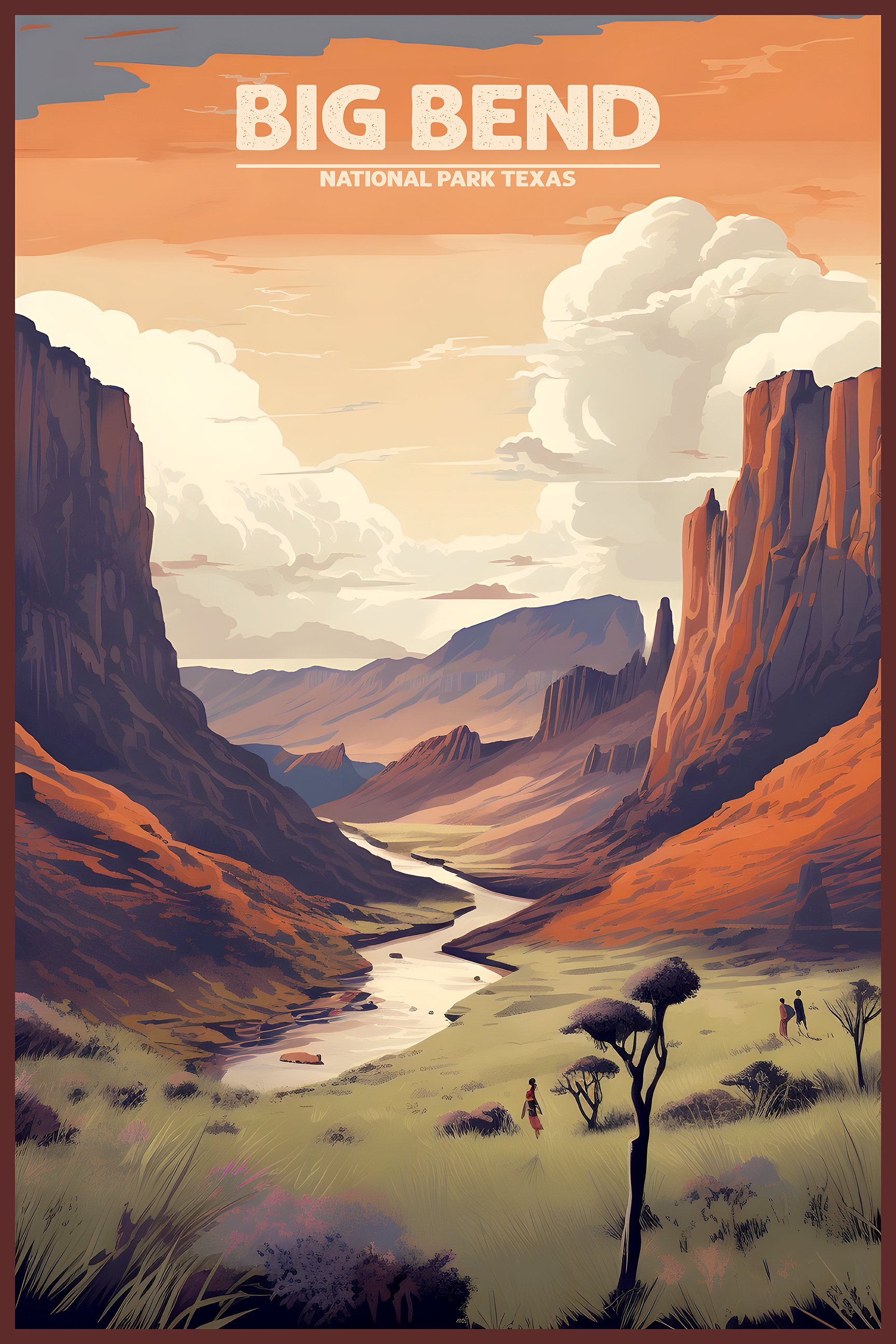Big Bend National Park Poster Print, Texas National Park Prints ...