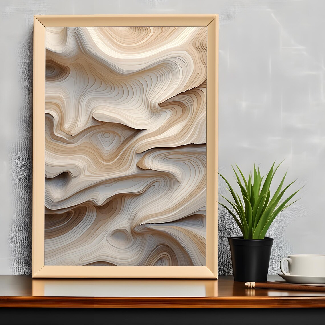 Topographic Wooden Abstract Pattern, Map Concept With Living Room ...