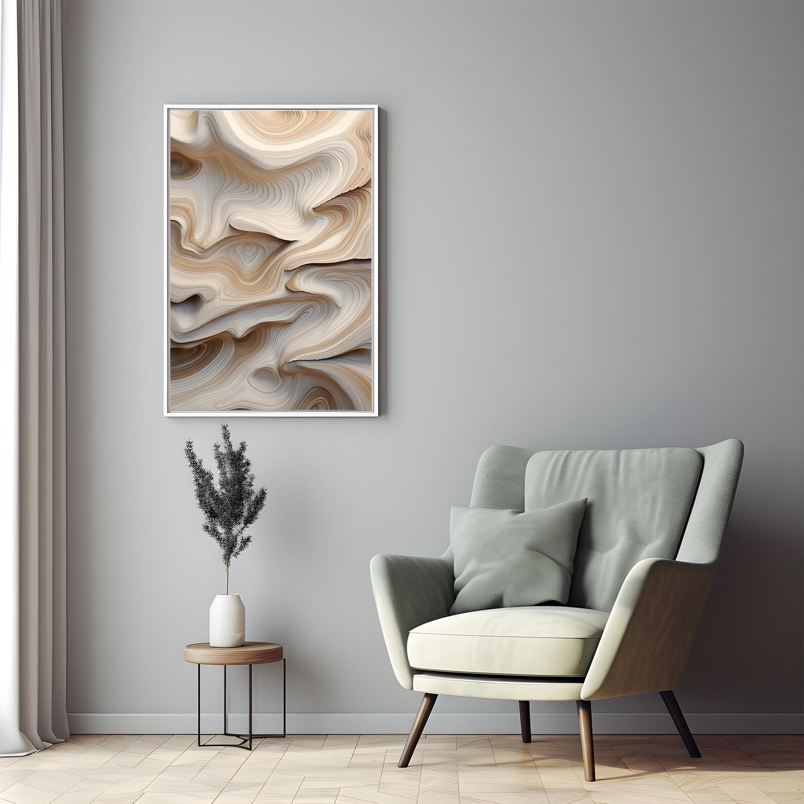 Topographic Wooden Abstract Pattern, Map Concept With Living Room ...