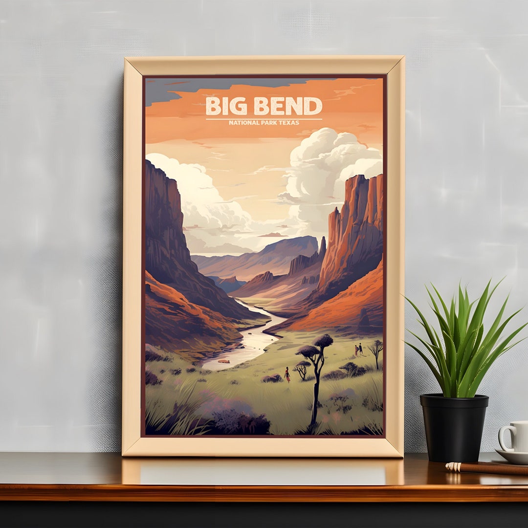 Big Bend National Park Poster Print, Texas Adventure Art - Etsy
