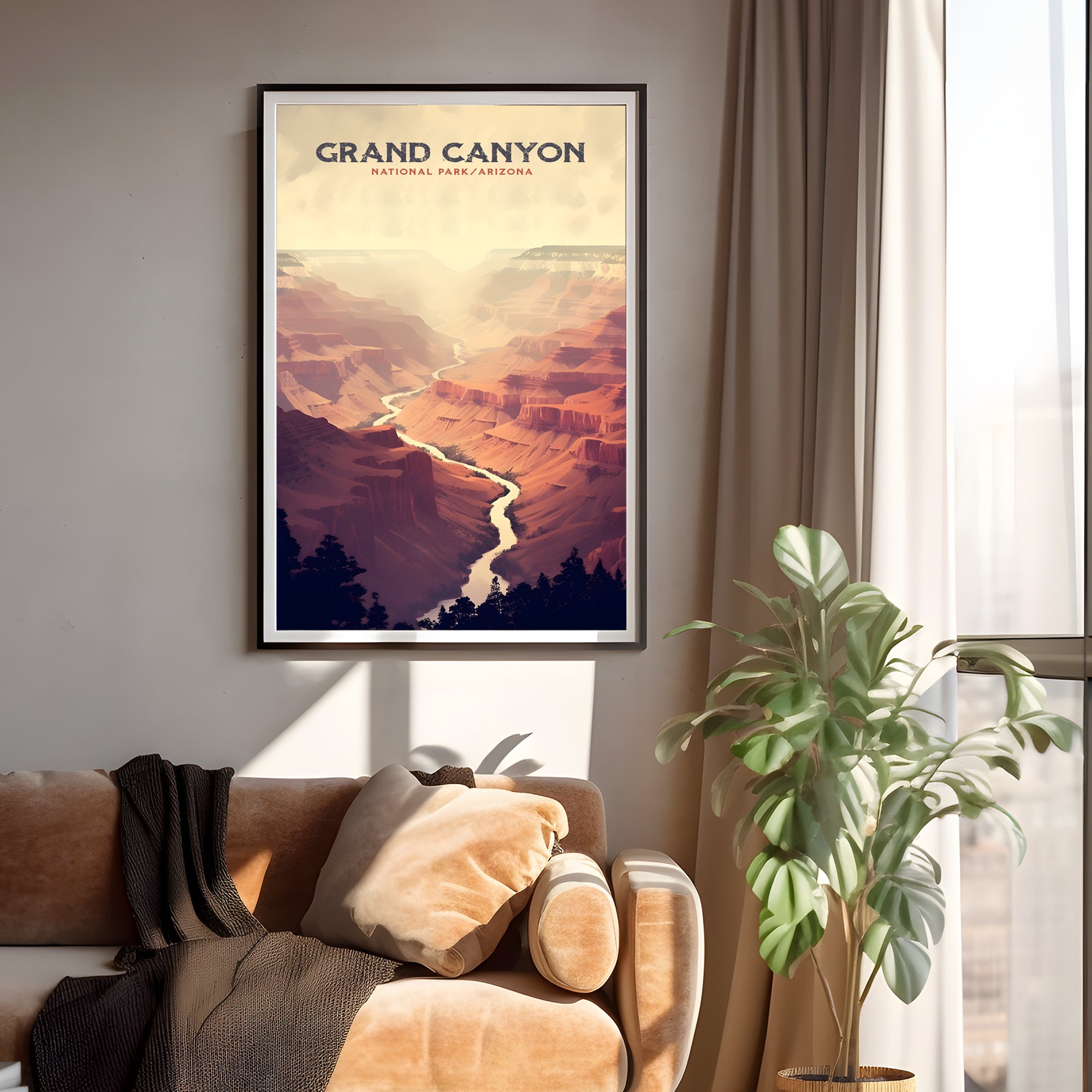 Grand Canyon National Park Poster Print, US National Park Prints ...
