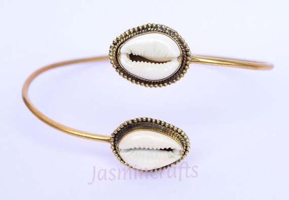 Armlet Shell Armlet Cowrie Shell Arm cuff Beach Shell - Etsy