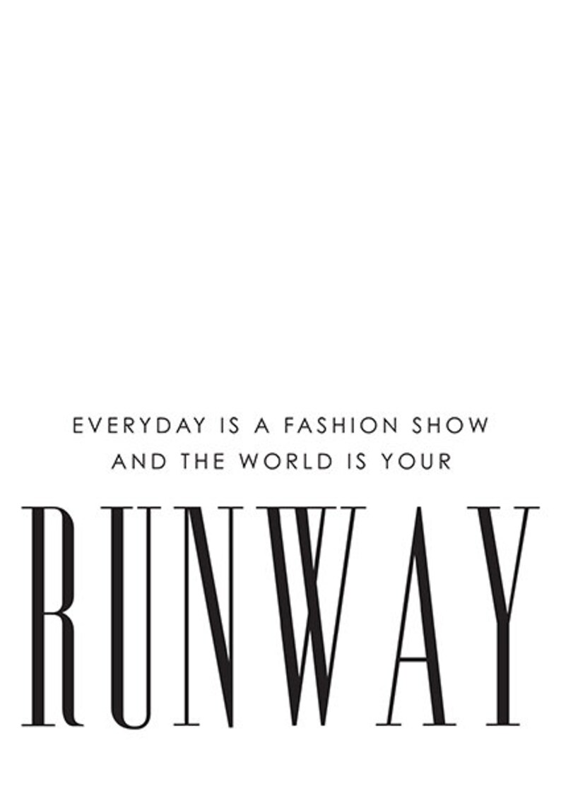 Fashion Runway Print - Etsy