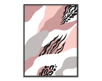 Leopard Print Glitter Leopard Bronze Decor Leopard Wall - Etsy