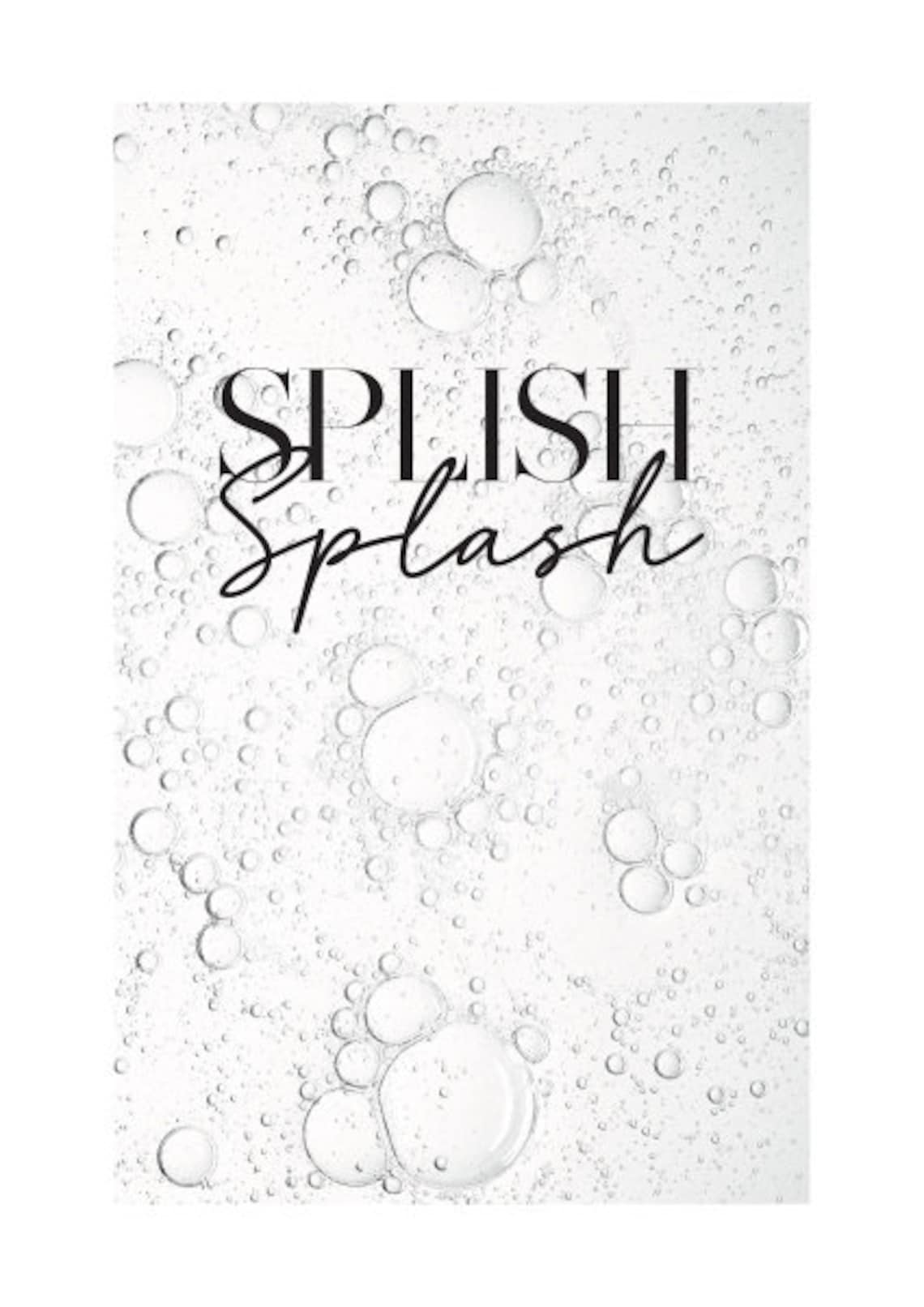Splish Splash Print - Etsy