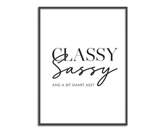 Classy Poster Print - Etsy