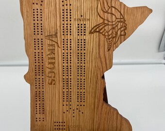 Minnesota Cribbage Board - Etsy