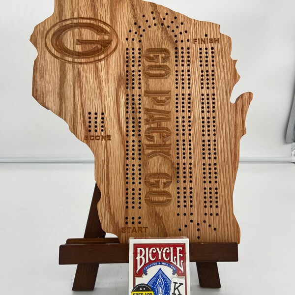 Green Bay Packers Cribbage Board - Etsy