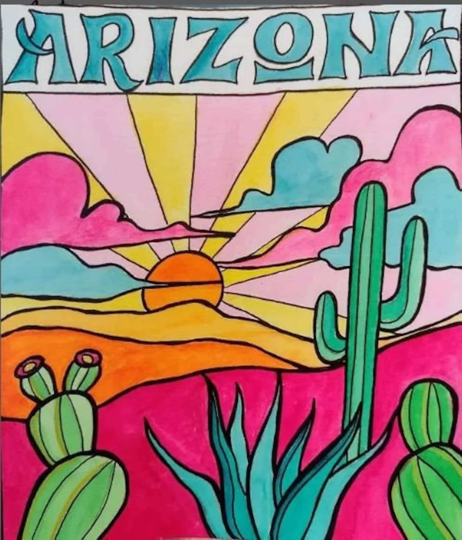 Postcard Series: Arizona - Etsy