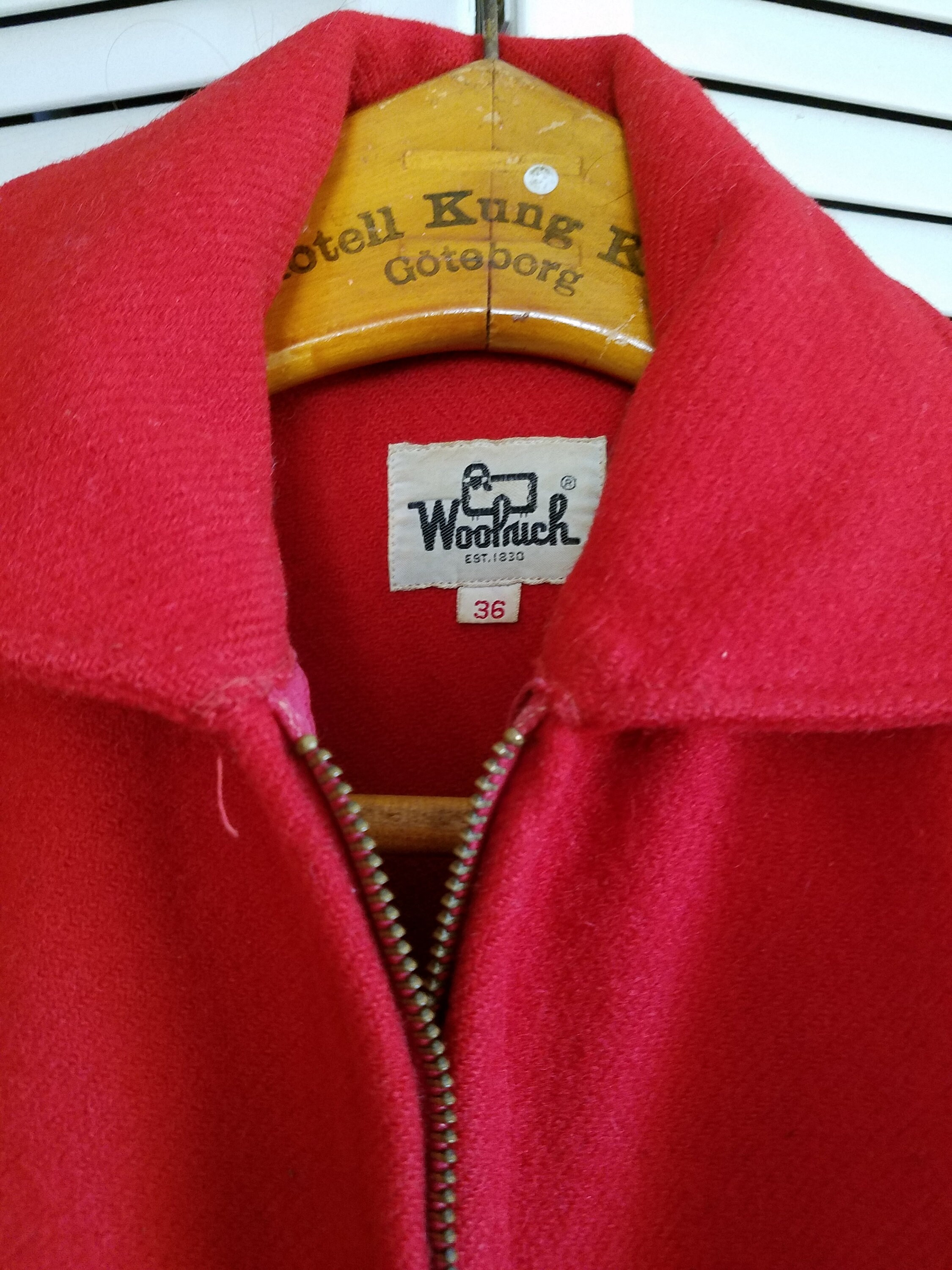 Vintage Woolrich Red Wool Jacket - Etsy UK