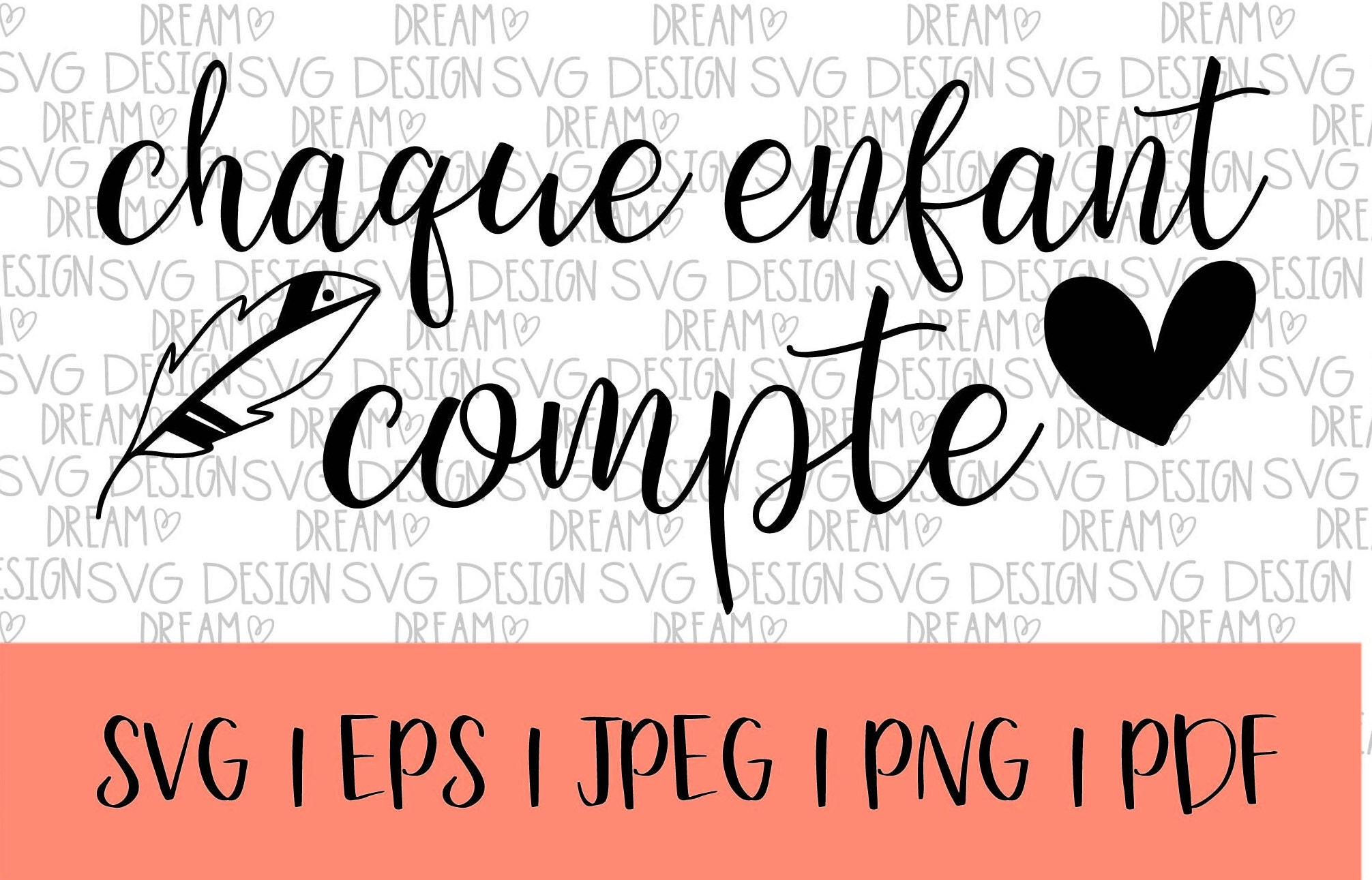 Chaque Enfant Compte SVG Every Child Matters French SVG - Etsy Canada