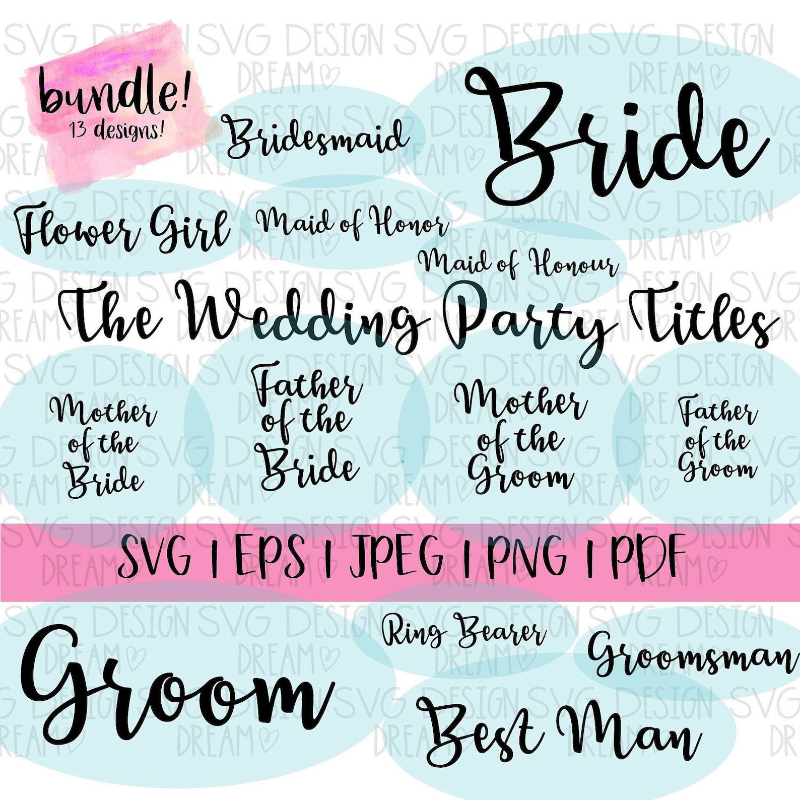 Wedding Party SVG Wedding Titles SVG Wedding Svg Bridal - Etsy Wedding Party SVG Wedding Titles SVG Wedding Svg Bridal - Etsy