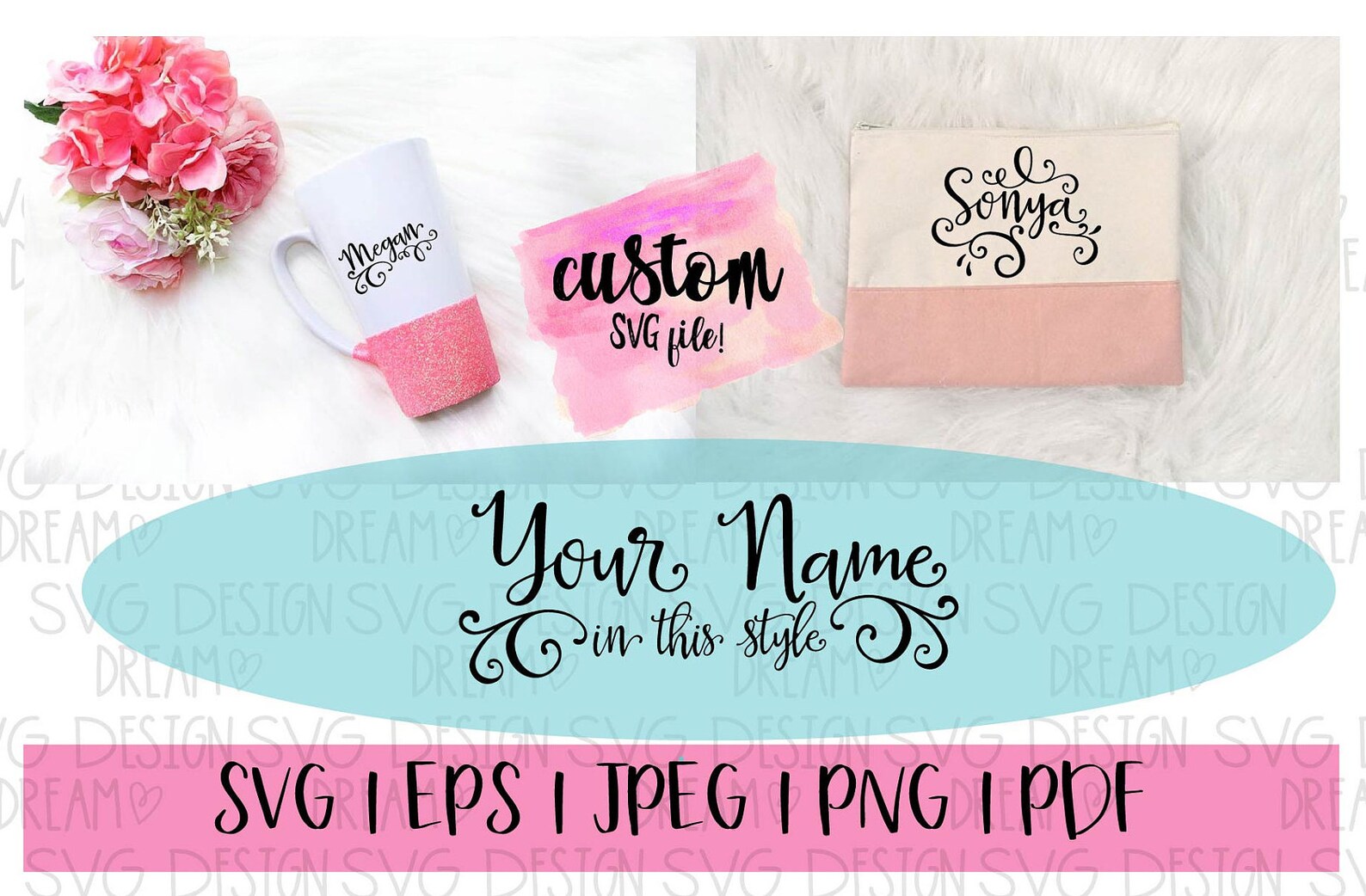 Custom Name SVG Custom SVG Name SVG Personalized Svg Cut File Cut File ...