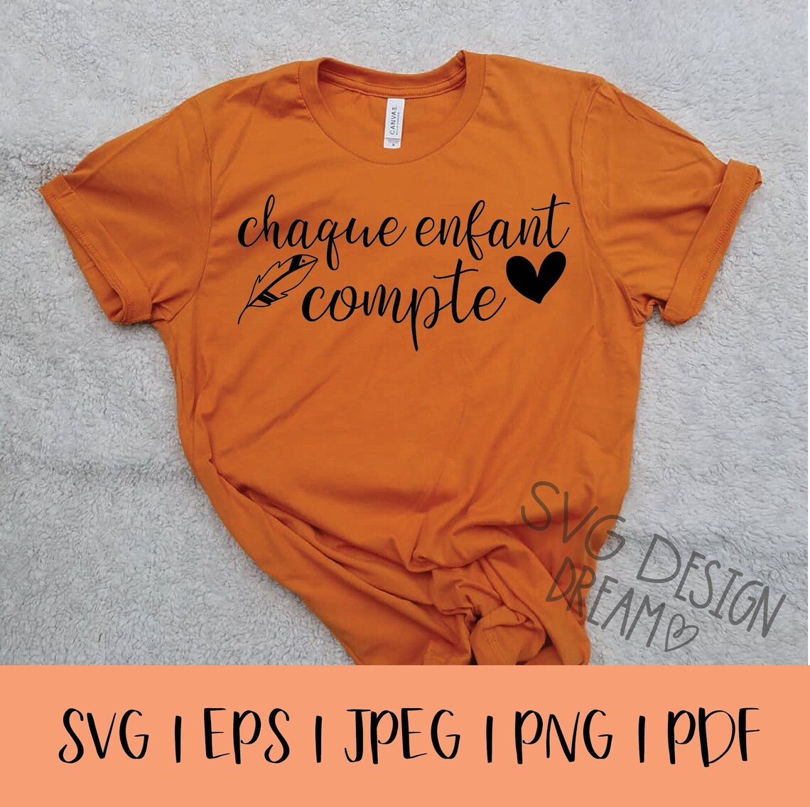 Chaque Enfant Compte SVG Every Child Matters French SVG - Etsy Canada