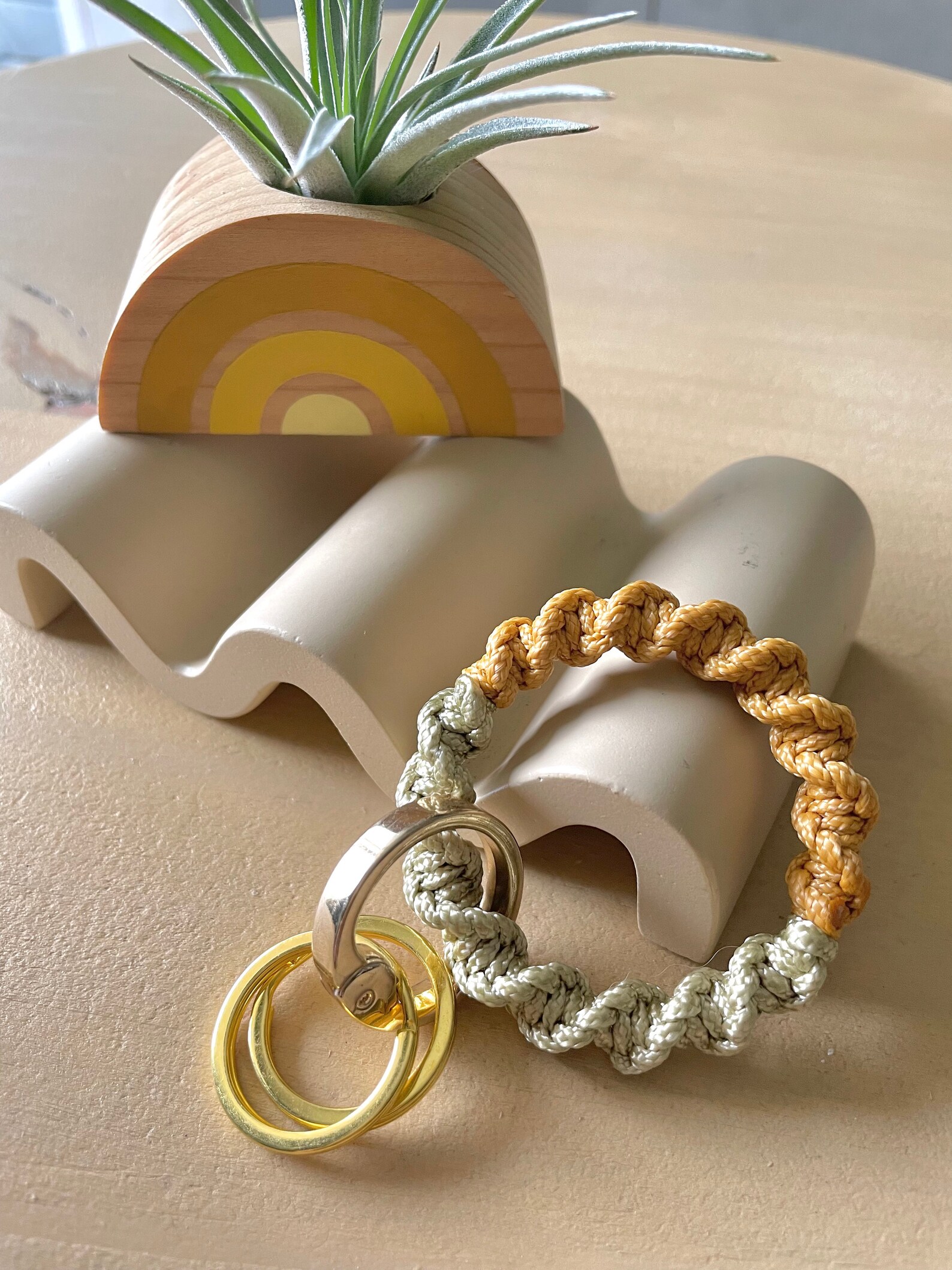 Mini Keychain With a Twist - Etsy