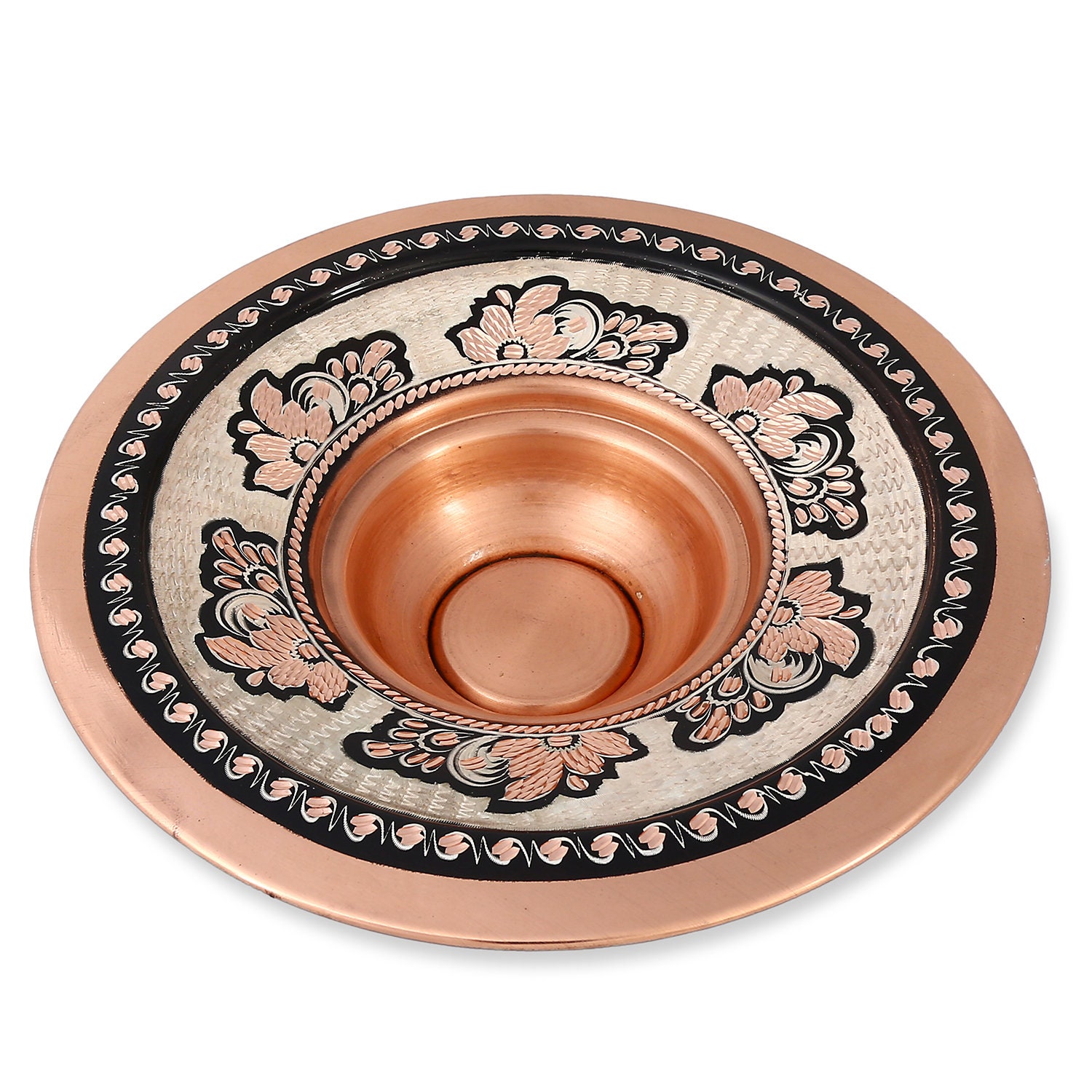 Engraved Copper Ewer Pitcher & Basin Set Hand Crafted | Etsy