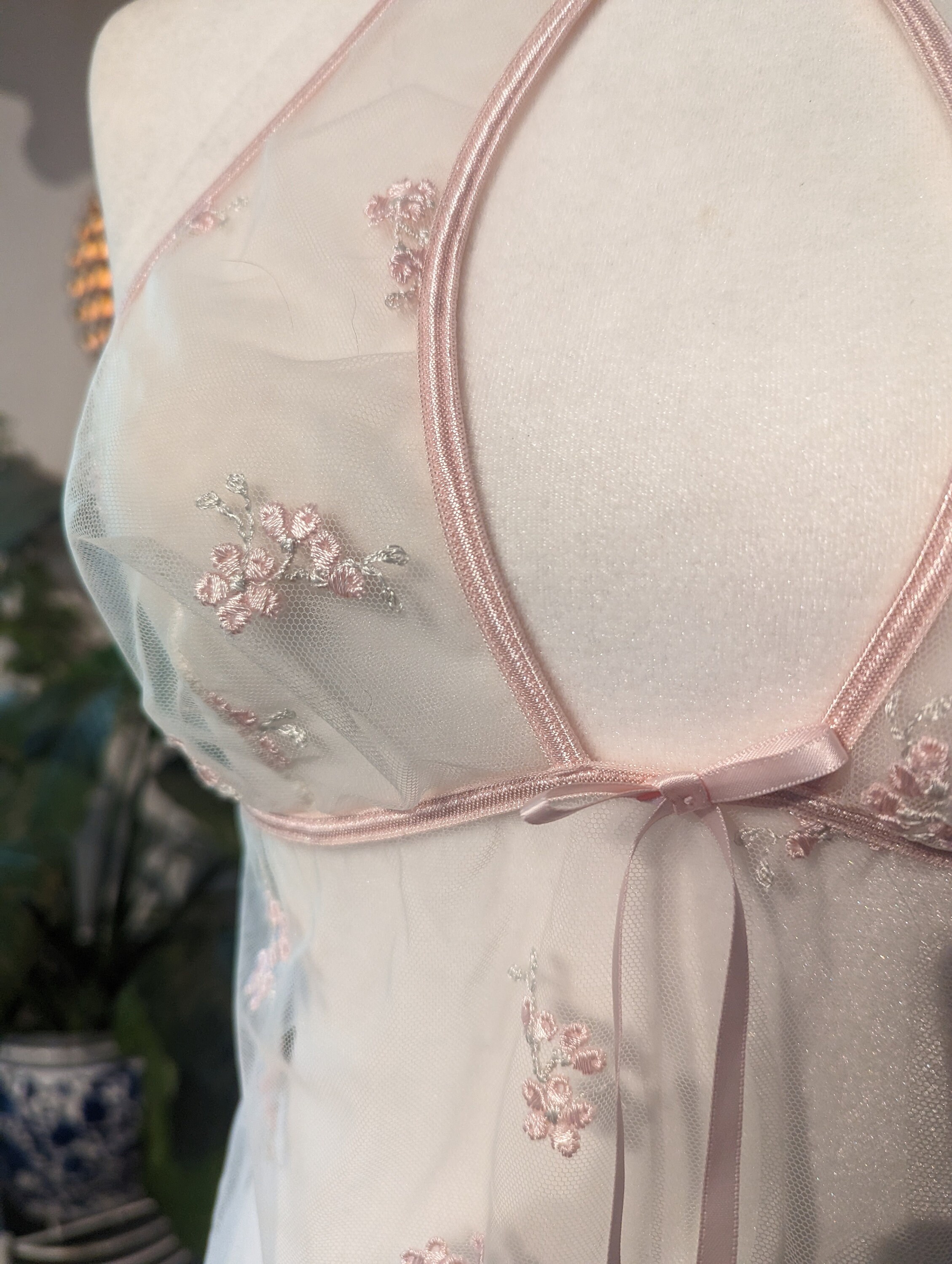 Pink Sheer Halter Top S - Etsy