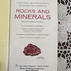 1970s Rocks and Minerals Book With Vivid Prints - Etsy