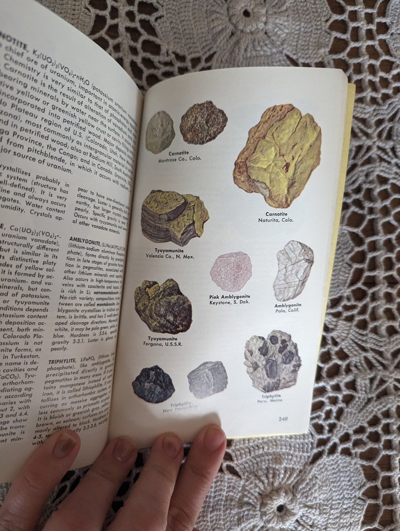 1970s Rocks and Minerals Book With Vivid Prints - Etsy