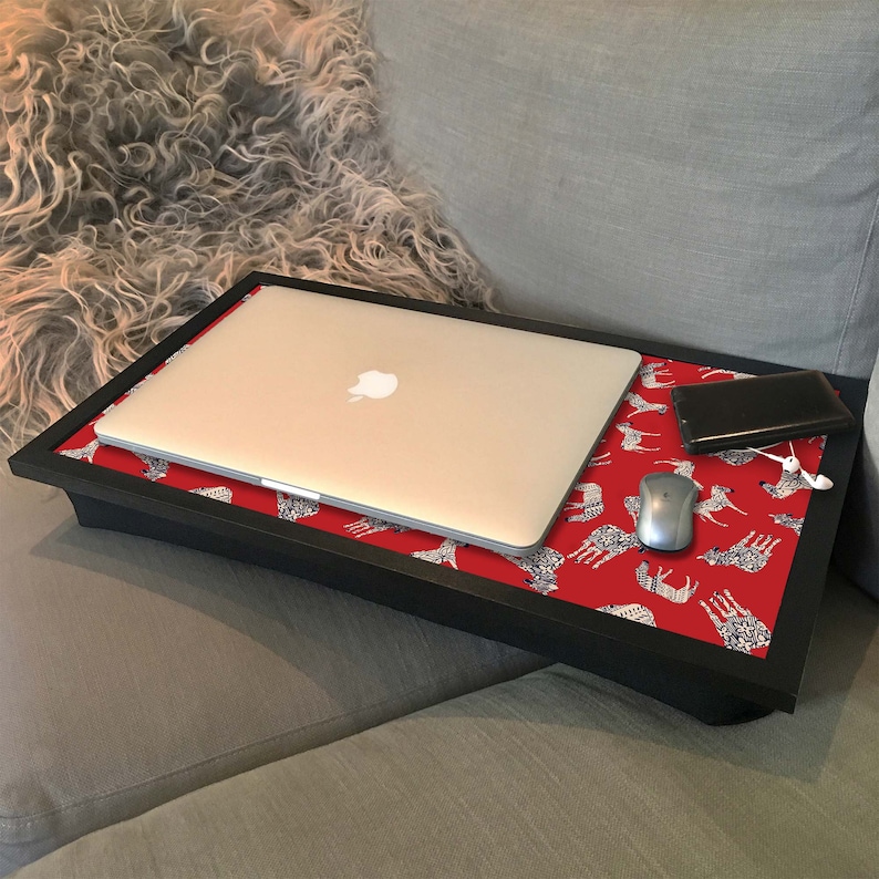 ZEBRA HORSES Lap Tray Desk With Bean Bag Pillow Cushion: - Etsy