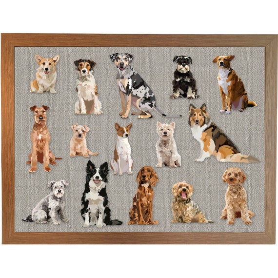 Dogs Cushioned Lap Tray: High Quality Beanbag Padded Lap Desk - Etsy