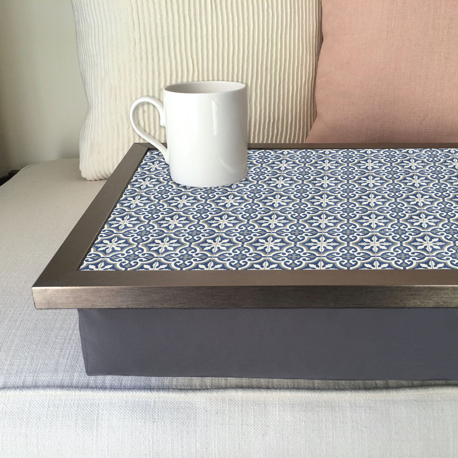 AURORA BLUE Lap Tray Desk With Bean Bag Pillow Cushion: - Etsy