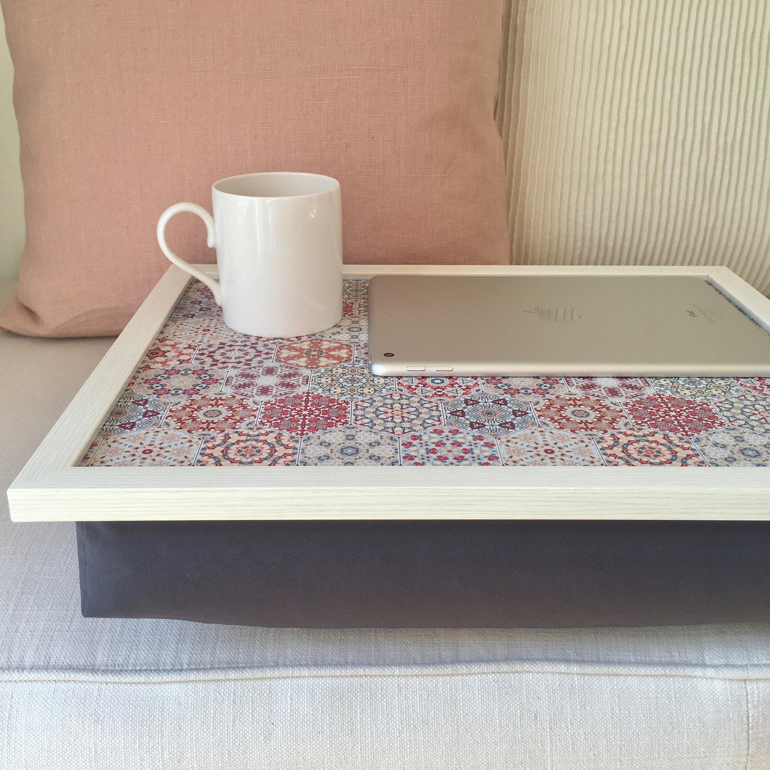 CHLOE Lap Tray Desk With Padded Bean Bag Cushion: High Quality | Etsy