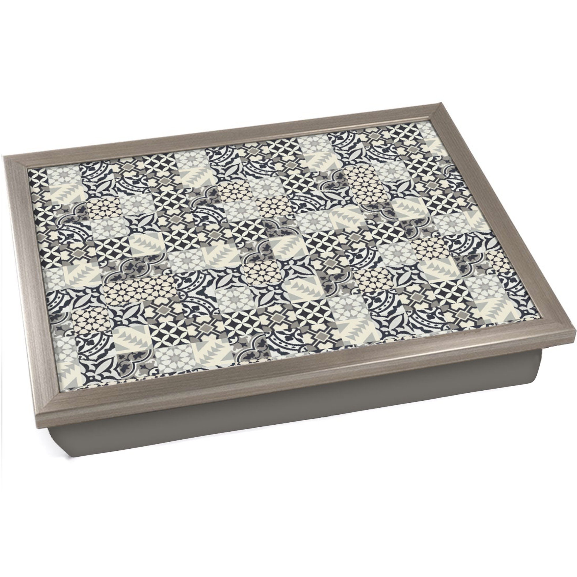 Checkers LAP TRAY Desk With Padded Bean Bag Cushion: Black Portable ...