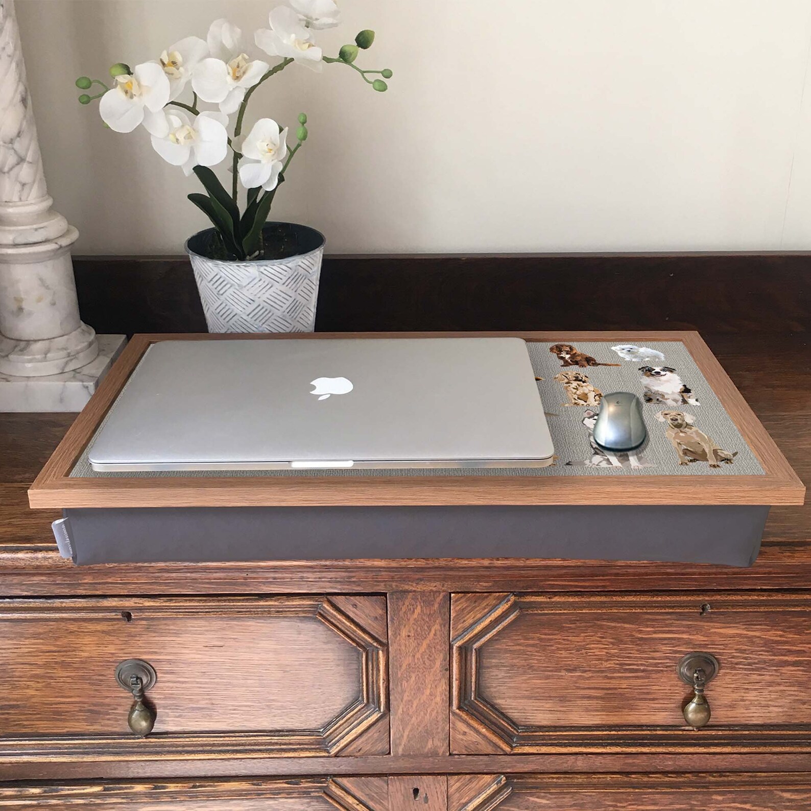 Dogs Cushioned Lap Tray: High Quality Beanbag Padded Lap Desk - Etsy